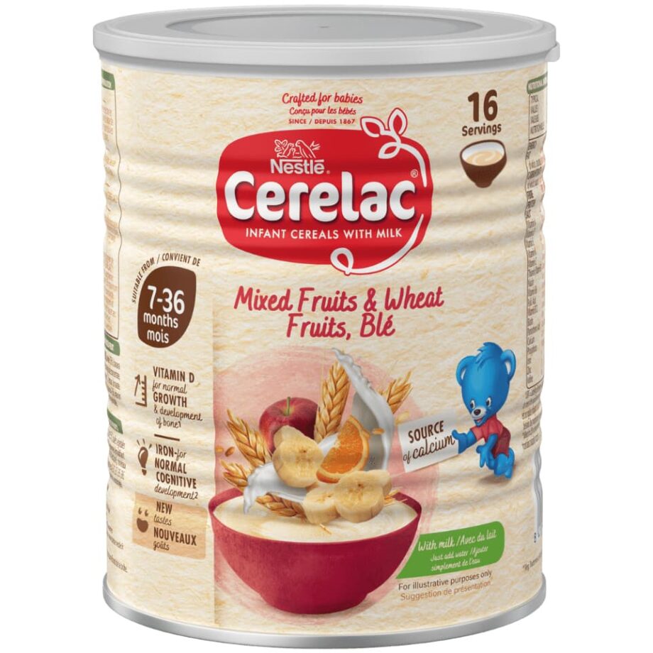 Nestle Cerelac Mixed Fruits And Wheat (7-36 Months) 400g X3 Case » 4way ...
