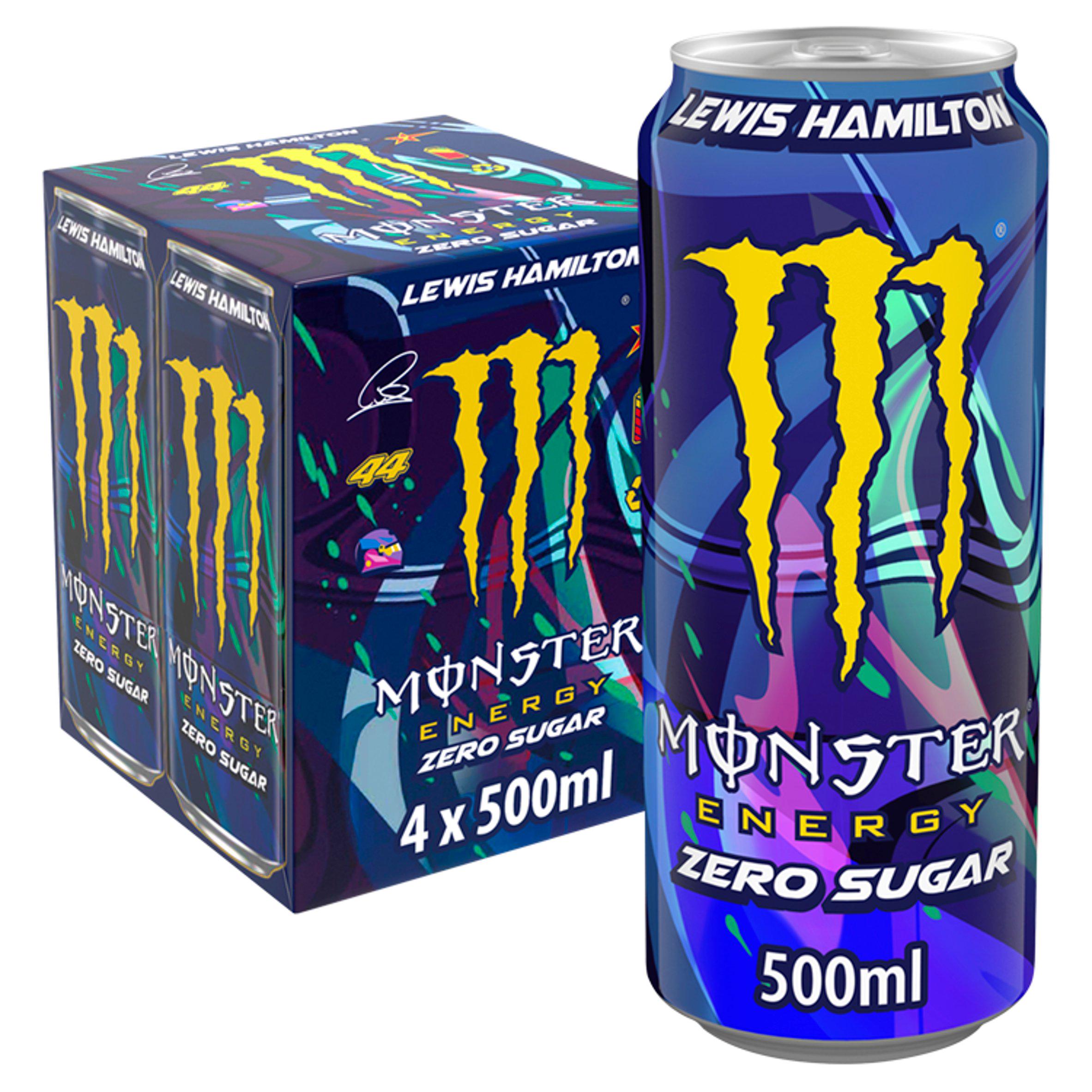 Monster Energy Lewis Hamilton Zero Sugar 4 X 500ml » 4way Foods Grocery ...
